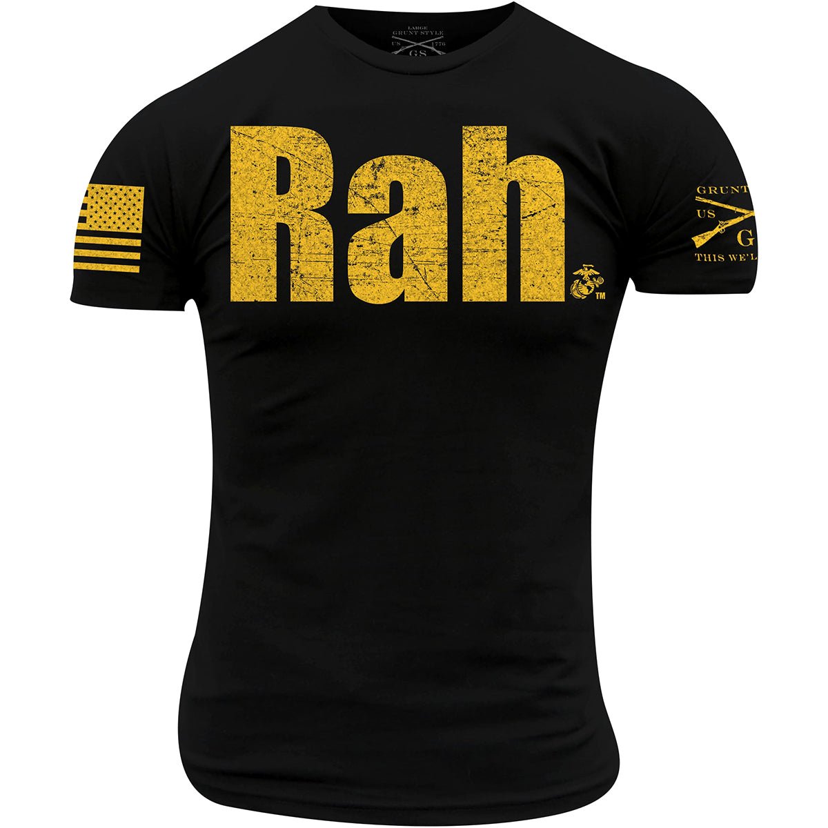 Grunt Style USMC - Rah T-Shirt - Black – Forza Sports